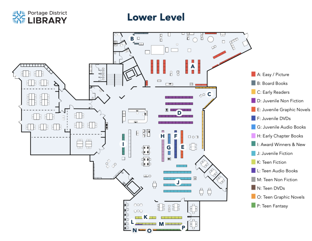 Collections Map – Portage District Library